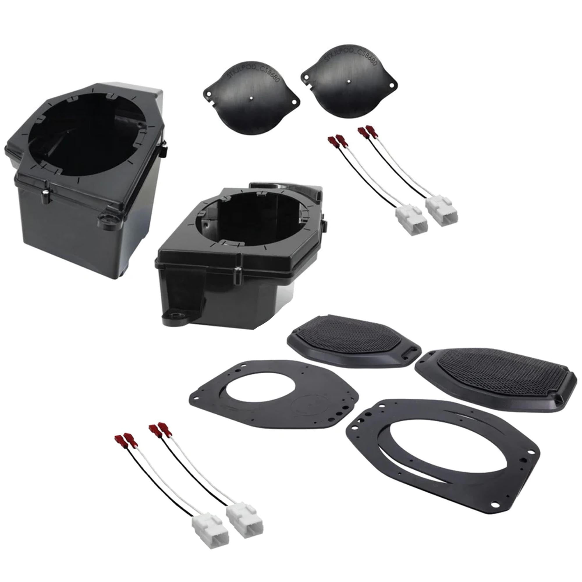 Stinger STXJLPOD and STXJLSBA Dash and Sound Bar Speaker Adapter Bundle ...