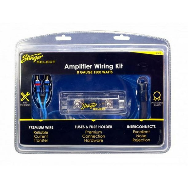 Stinger Select 0-Gauge Wiring Kit with Ultra-Flexible CCA Cables for ...