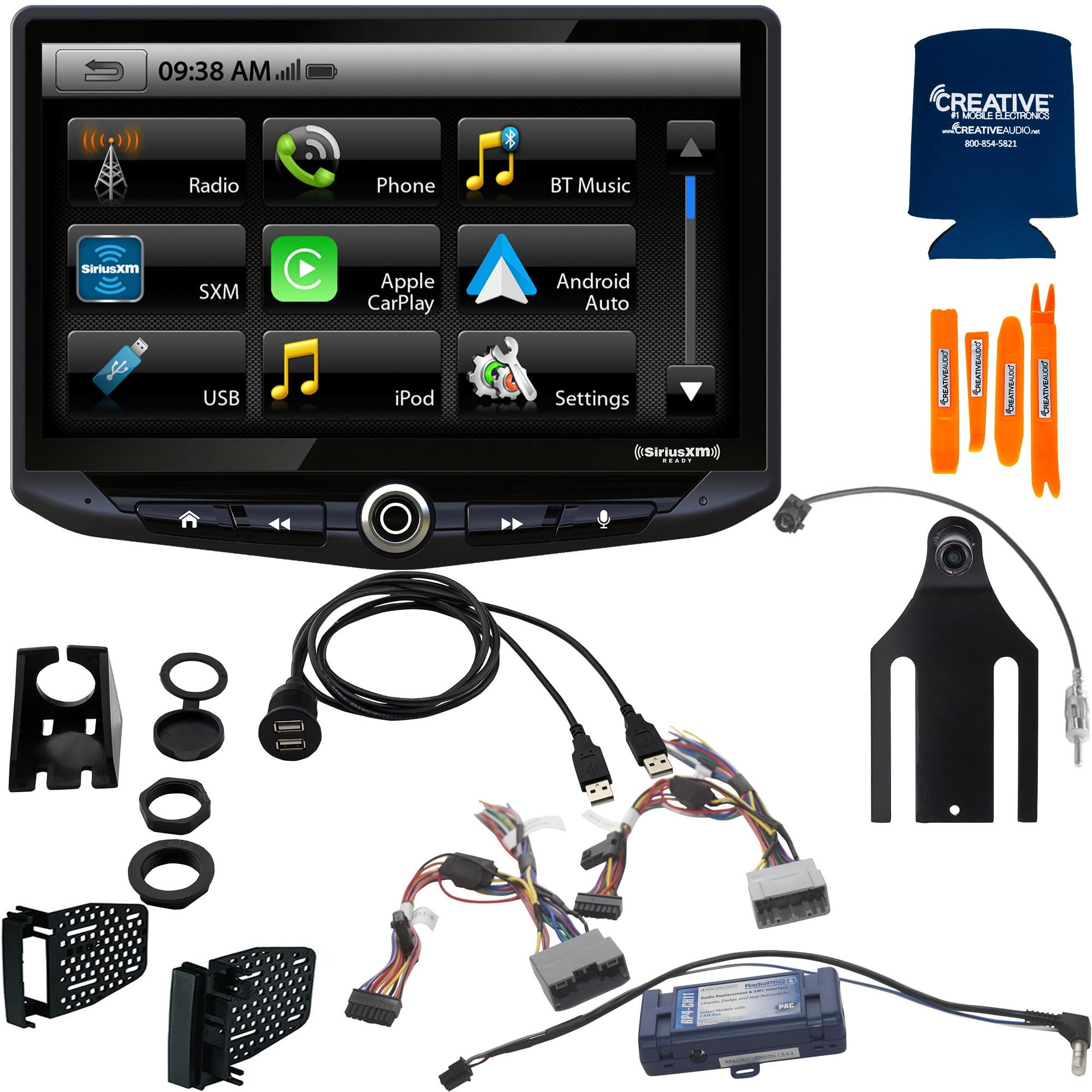 Stinger Stereo System compatible with Jeep Wrangler JK (2011-2018): 10 ...