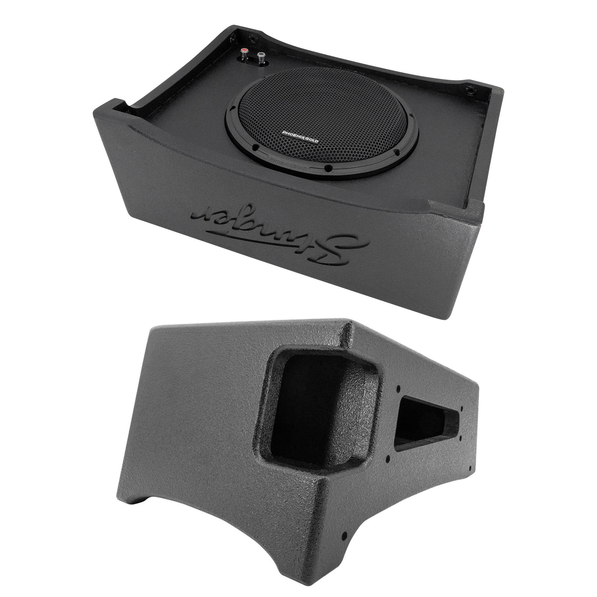 Stinger TXTRB10 Loaded Underseat 10-inch Subwoofer Enclosure for Full ...