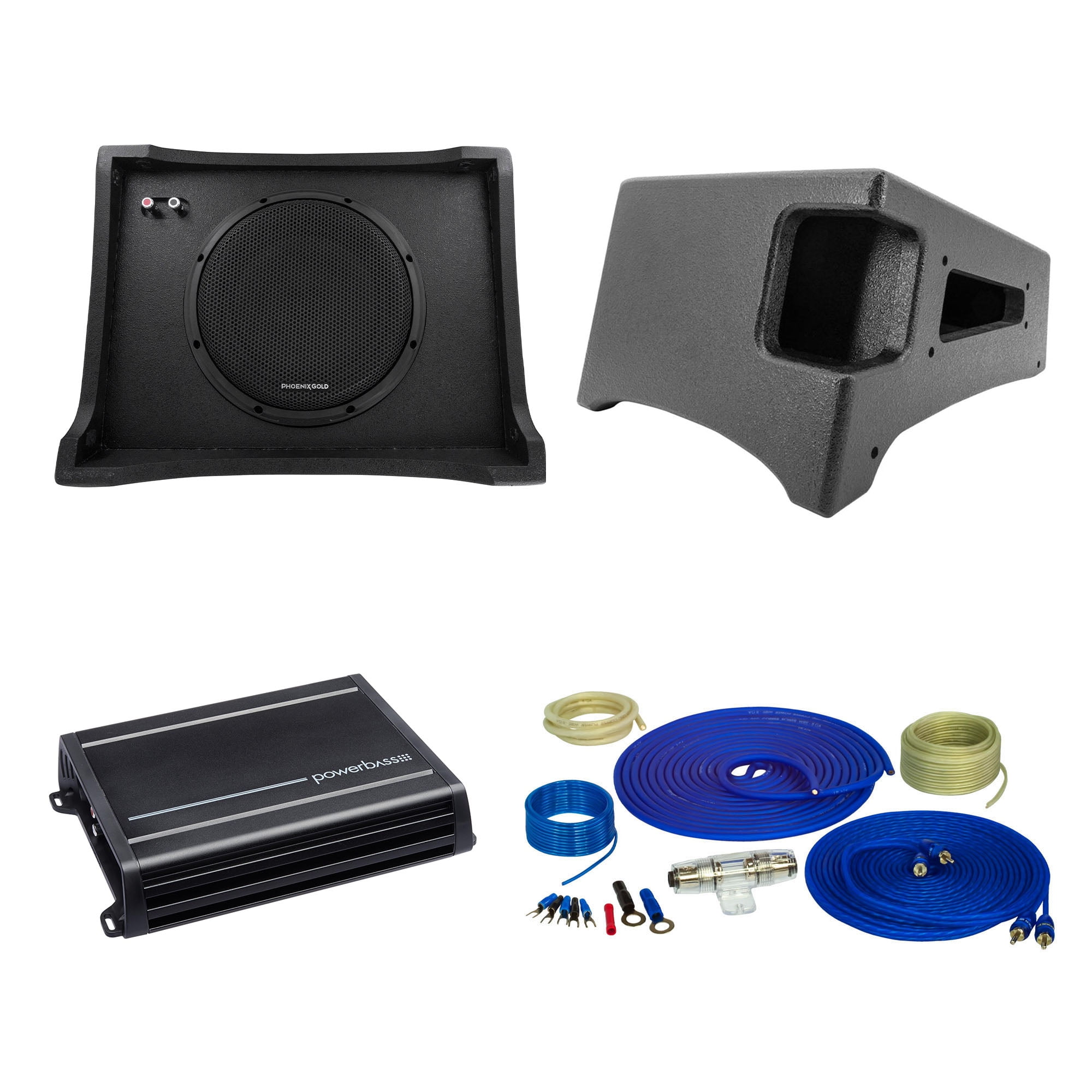 Stinger TXTRB10 Loaded Underseat 10-inch Subwoofer Enclosure with ...
