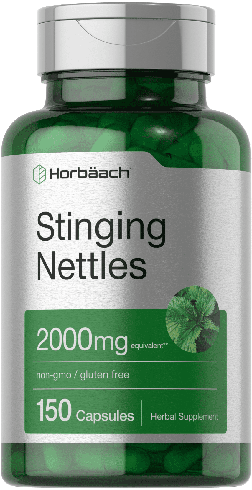 Horbaach Stinging Nettle Herbal Pills | 2000mg | 150 Count | Leaf ...