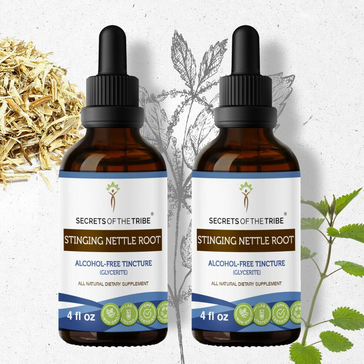Stinging Nettle Root Tincture Alcohol-FREE Extract, Organic Stinging ...
