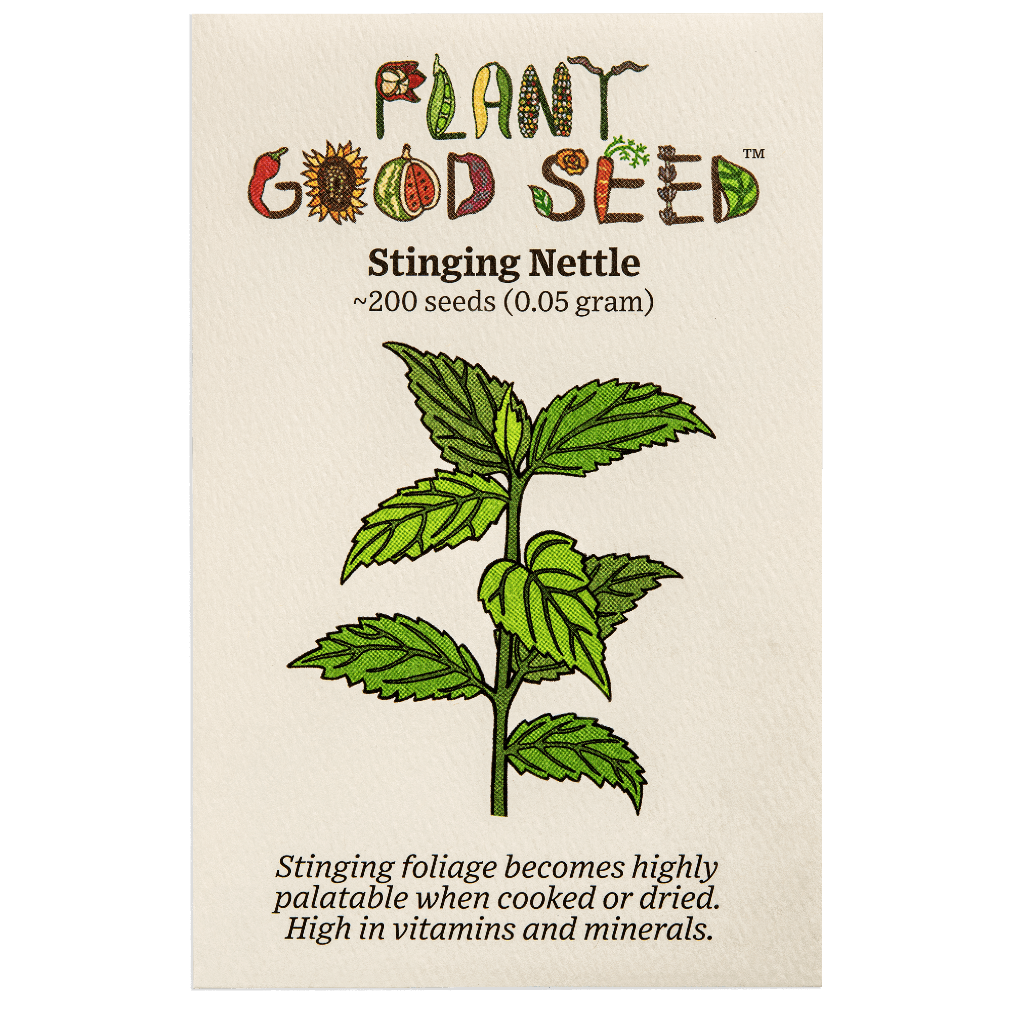 Plant Good Seed Stinging Nettle Seeds, Perennial, Full Sun Part Shade ...