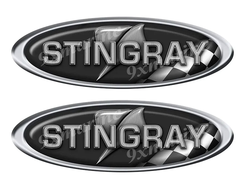 Stingray Boat Classic Racing 10" long Stickers - Walmart.com