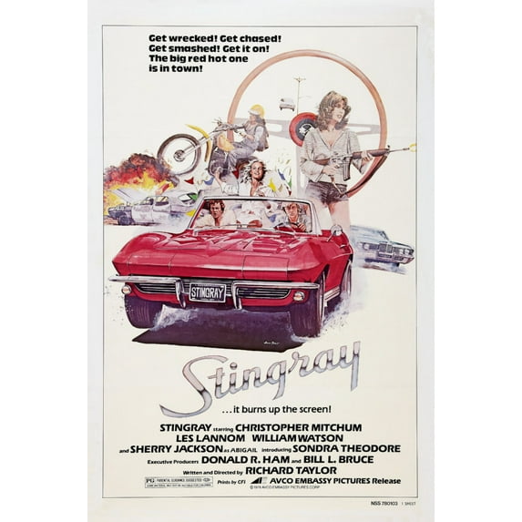 Stingray Poster Corvette Poster Metal Sign 8Inx 12In Metal Print 8x12 ...