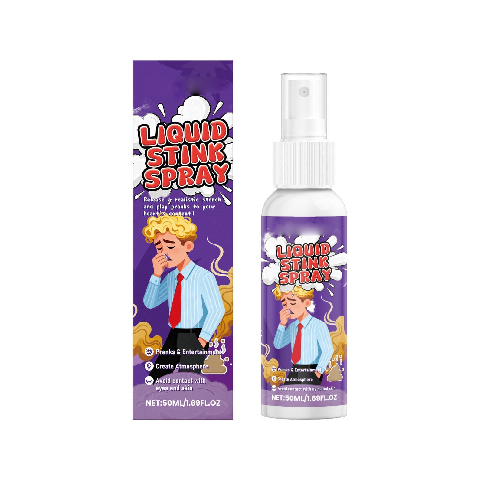 Stink Fart Spray 50ml, Portable Prank Spray for Adult Parties ...
