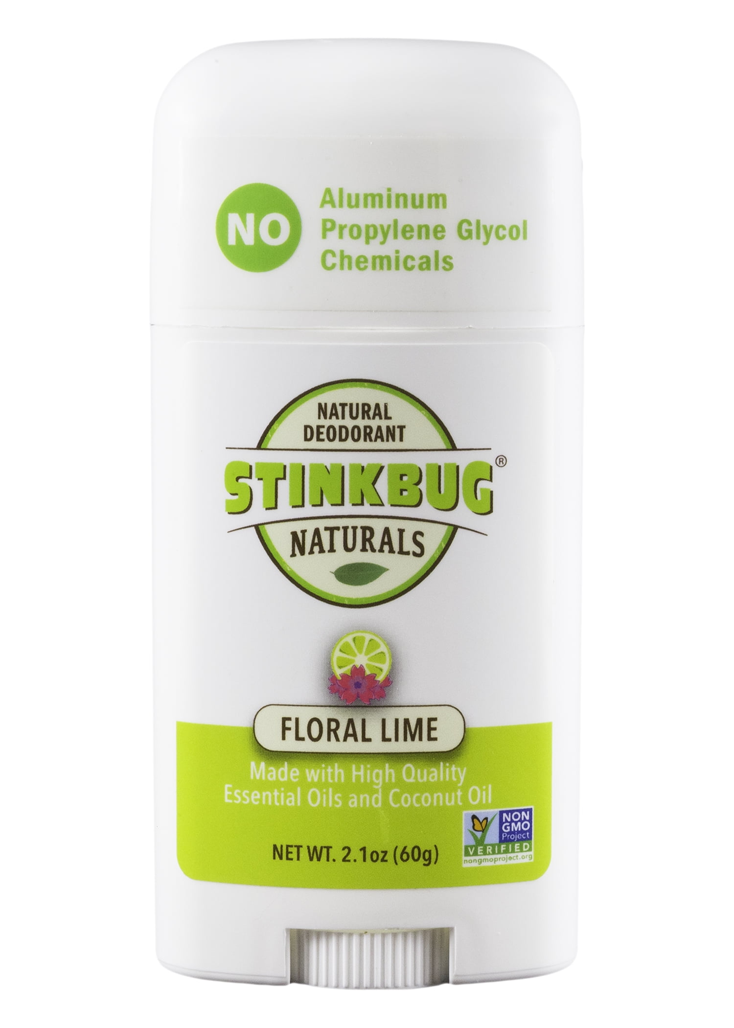 Stinkbug Naturals Floral Lime Stick Deodorant, 2.1 oz - Walmart.com