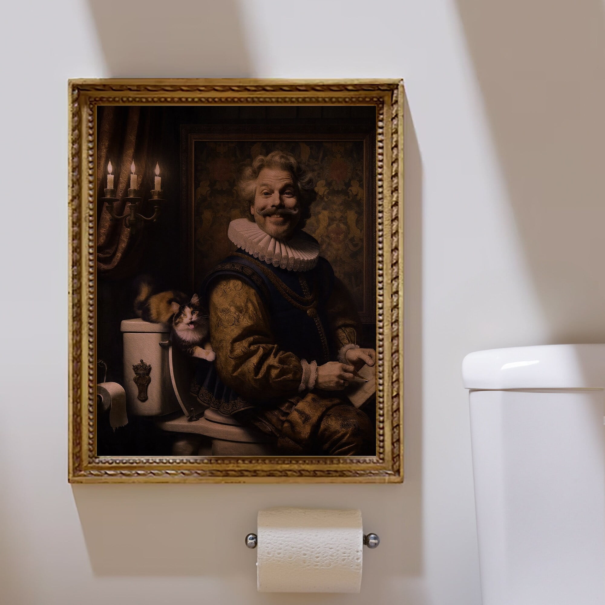 Stinky Bathroom Wall Art Vintage Dark Academia Altered Artdecor ...