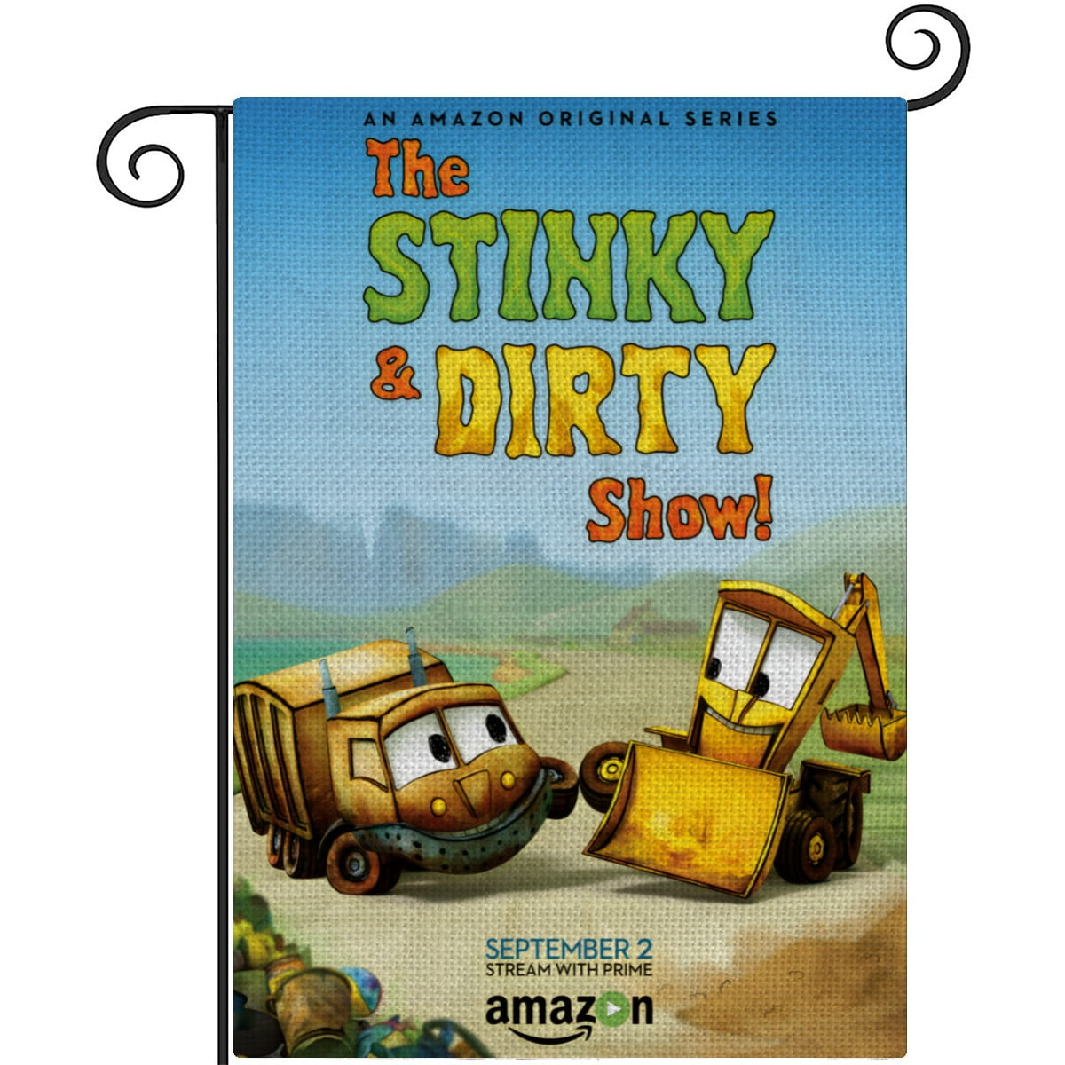 Stinky & Dirty Garden Flags Set of Double Sided 12 x 18 Inch Yard Flags ...