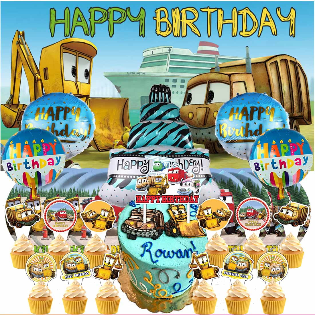 Stinky & Dirty Party Supplies Decor Tableware Backdrop Banner Cake ...