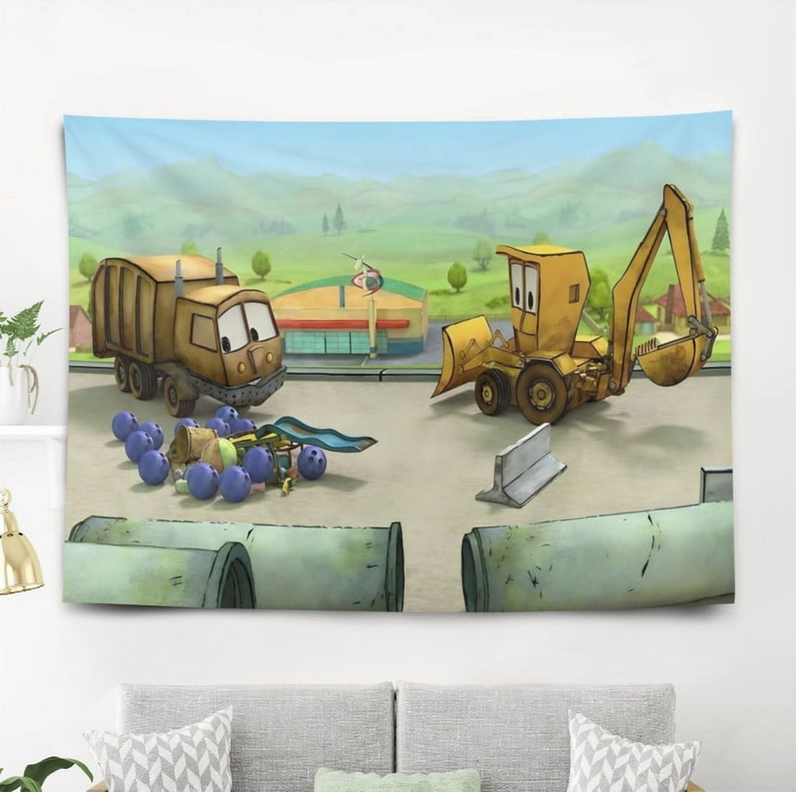 Stinky & Dirty pattern wall hanging 50*60 inches high-quality peach ...