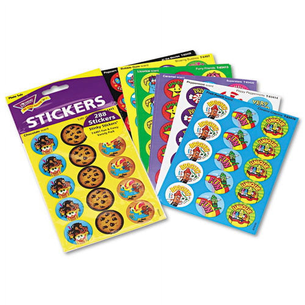 Stinky Stickers Variety Pack, Colorful Favorites, Assorted Colors, 300 ...