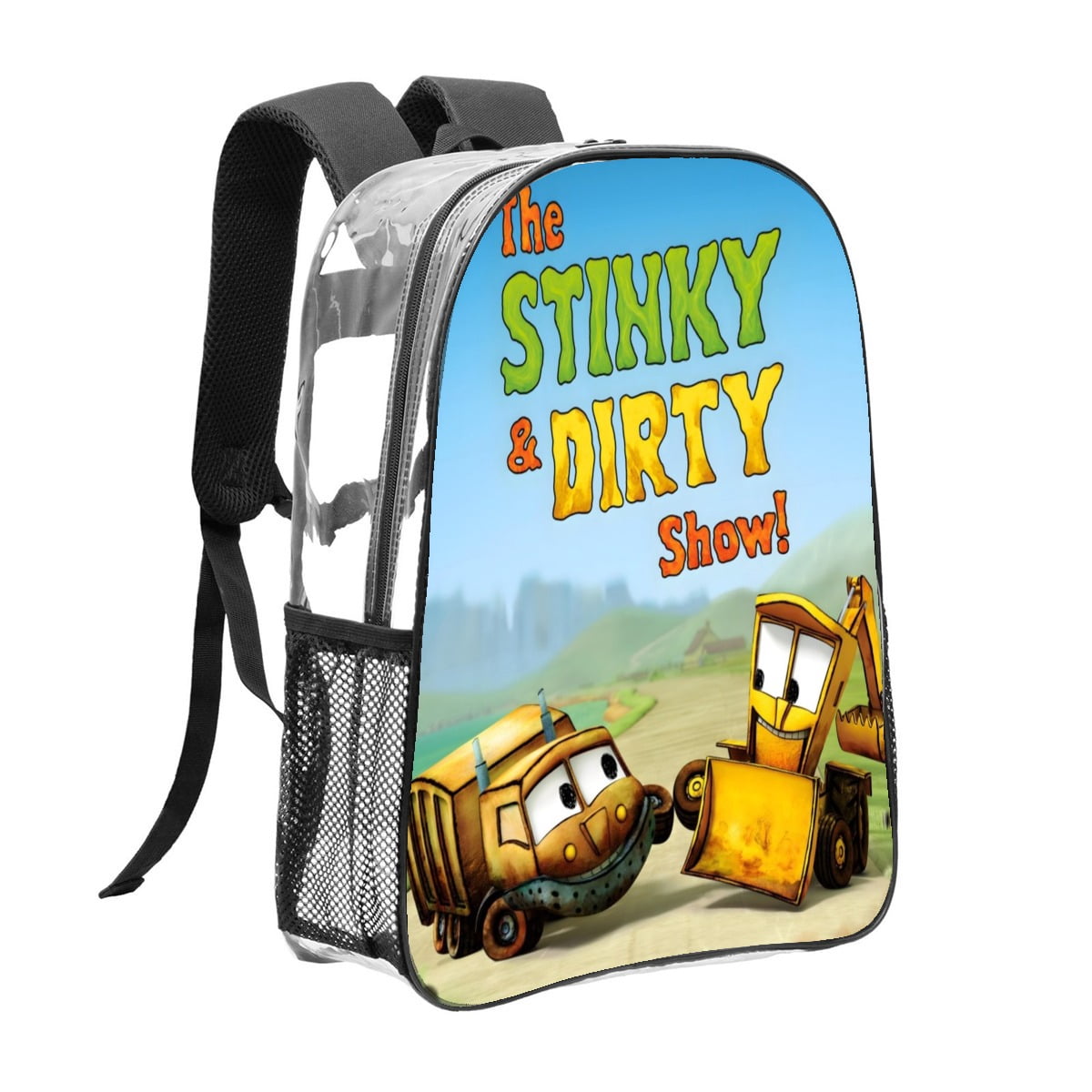 Stinky and Dirty-theme Clear Backpack Heavy Duty Transparent Bag See ...