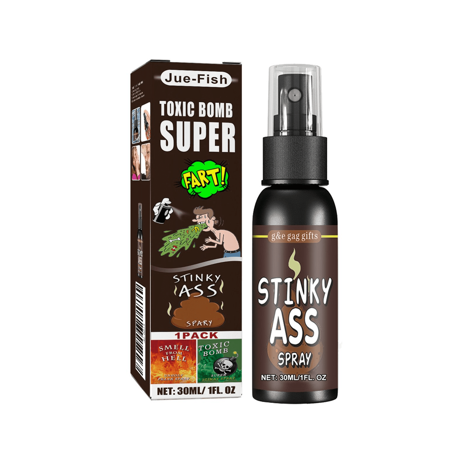 Stinky fart spray April Fools' Day prank liquid toys spoof stinky ...