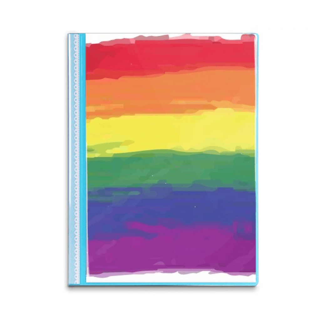 Stippling Rainbow LGBT Book Sheet Protectors Portfolio Binder Folder ...