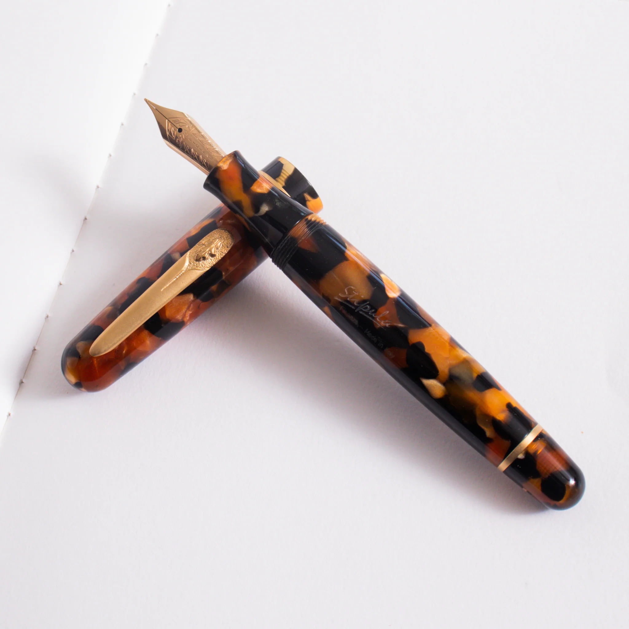 Stipula Etruria Tortoise Fountain Pen - Walmart.com