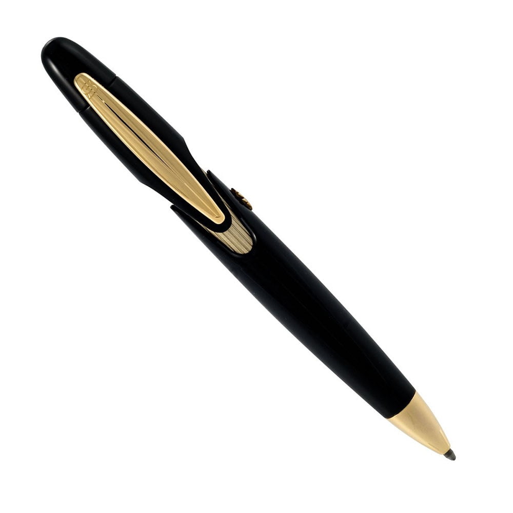 Stipula Speed Black Resin / Gold Trim Retractable Ballpoint Pen ST60008 ...