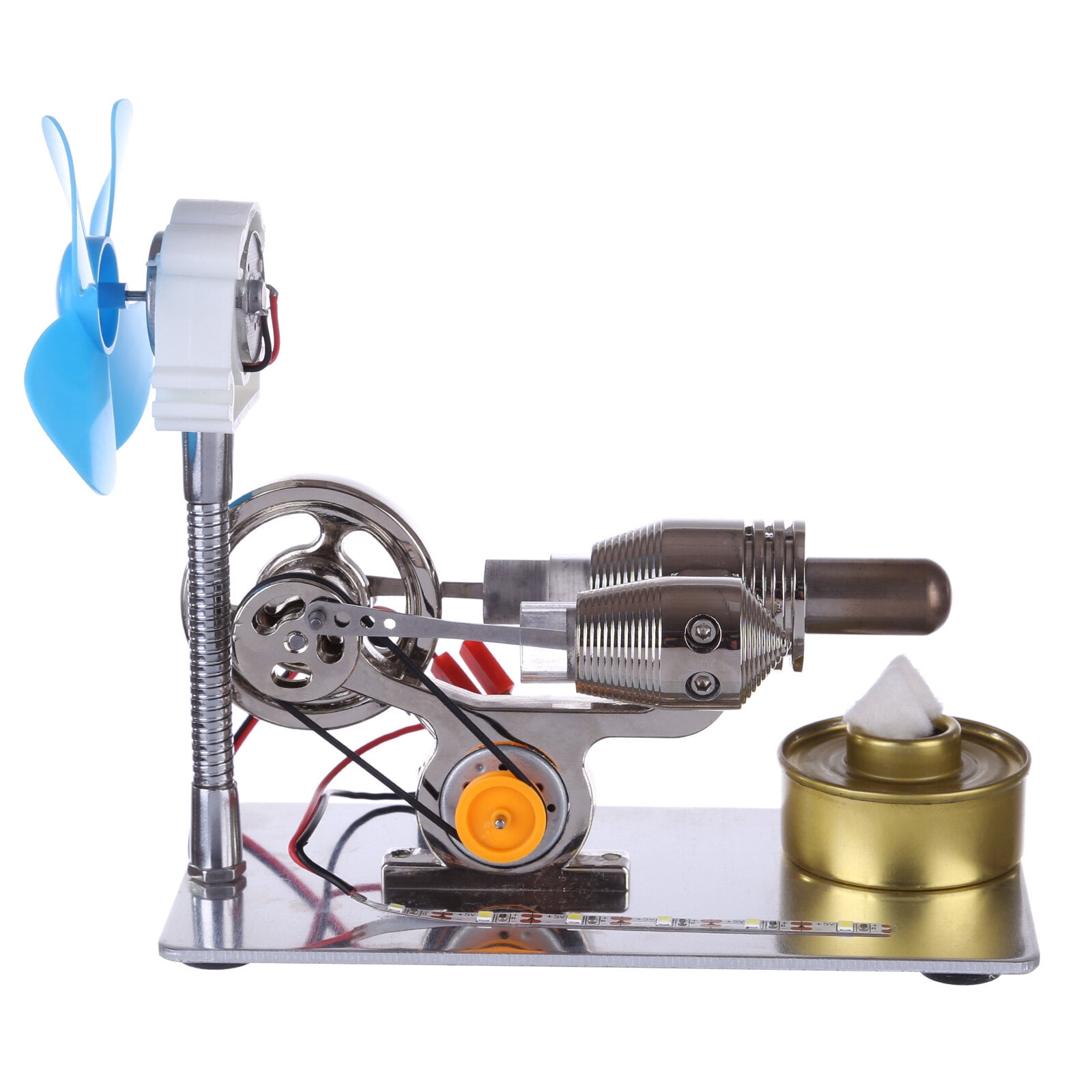 Stirling Engine Model Kit That Works, Gamma Type Stirling Engine ...