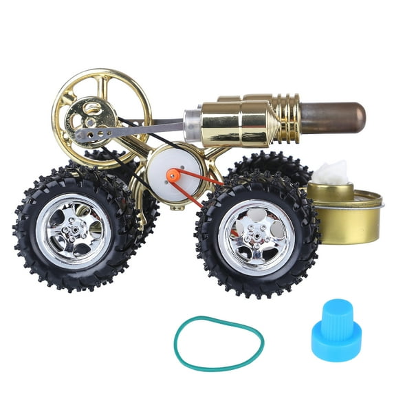 Stirling Engine Model Kit That Works, Golden Metal & Glass Construction ...