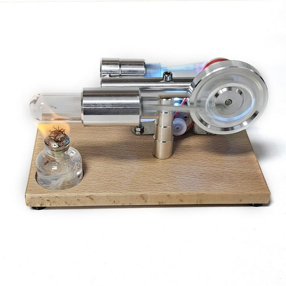 Stirling Engine Model Kit That Works, Retro Gamma-Type Stirling Engine ...