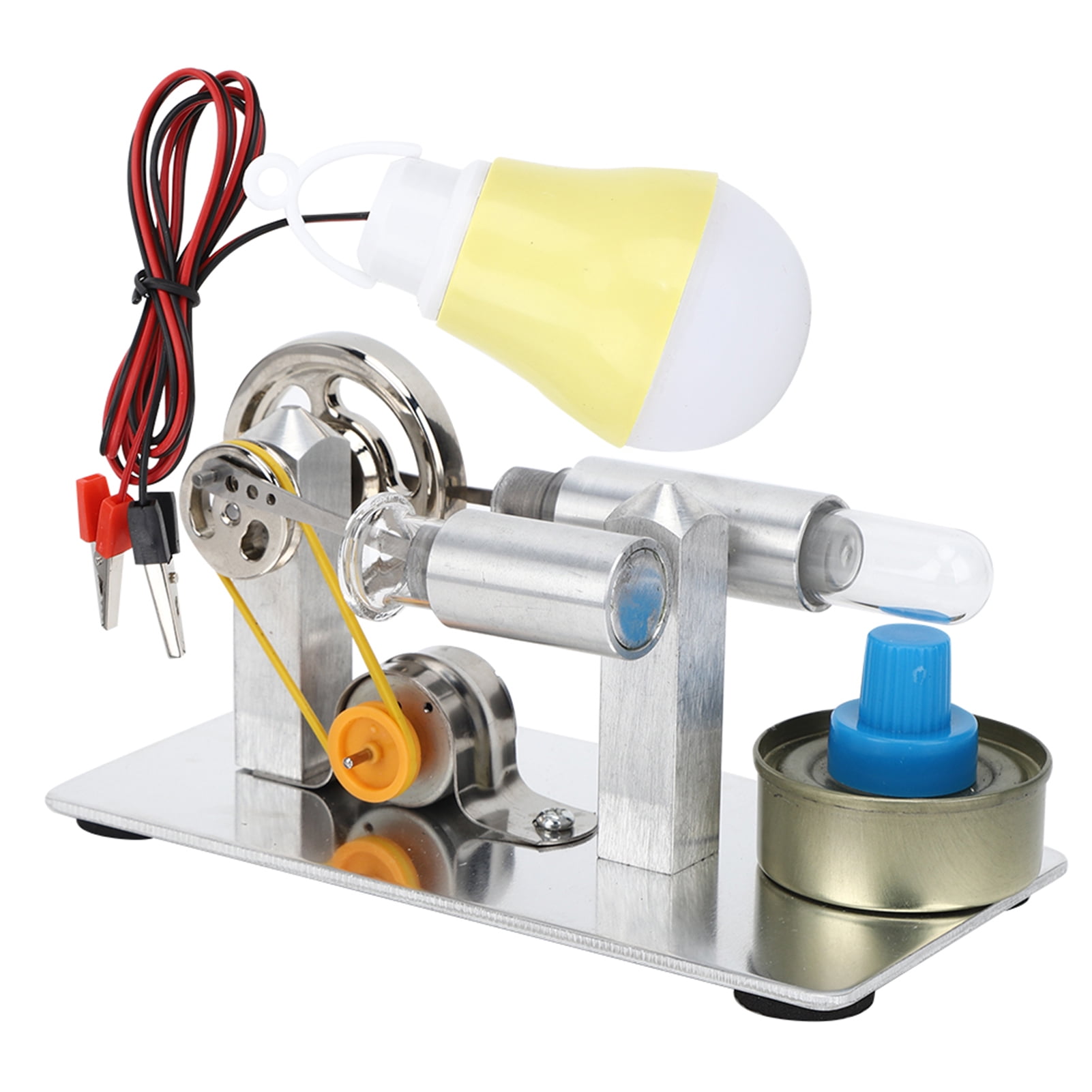 Stirling Engine Motor Kit, Steam Heat Electricity Power Generator Mini ...