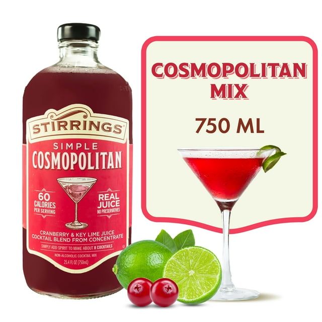 Stirrings Cosmopolitan Cocktail Mixer, 750ml - Walmart.com
