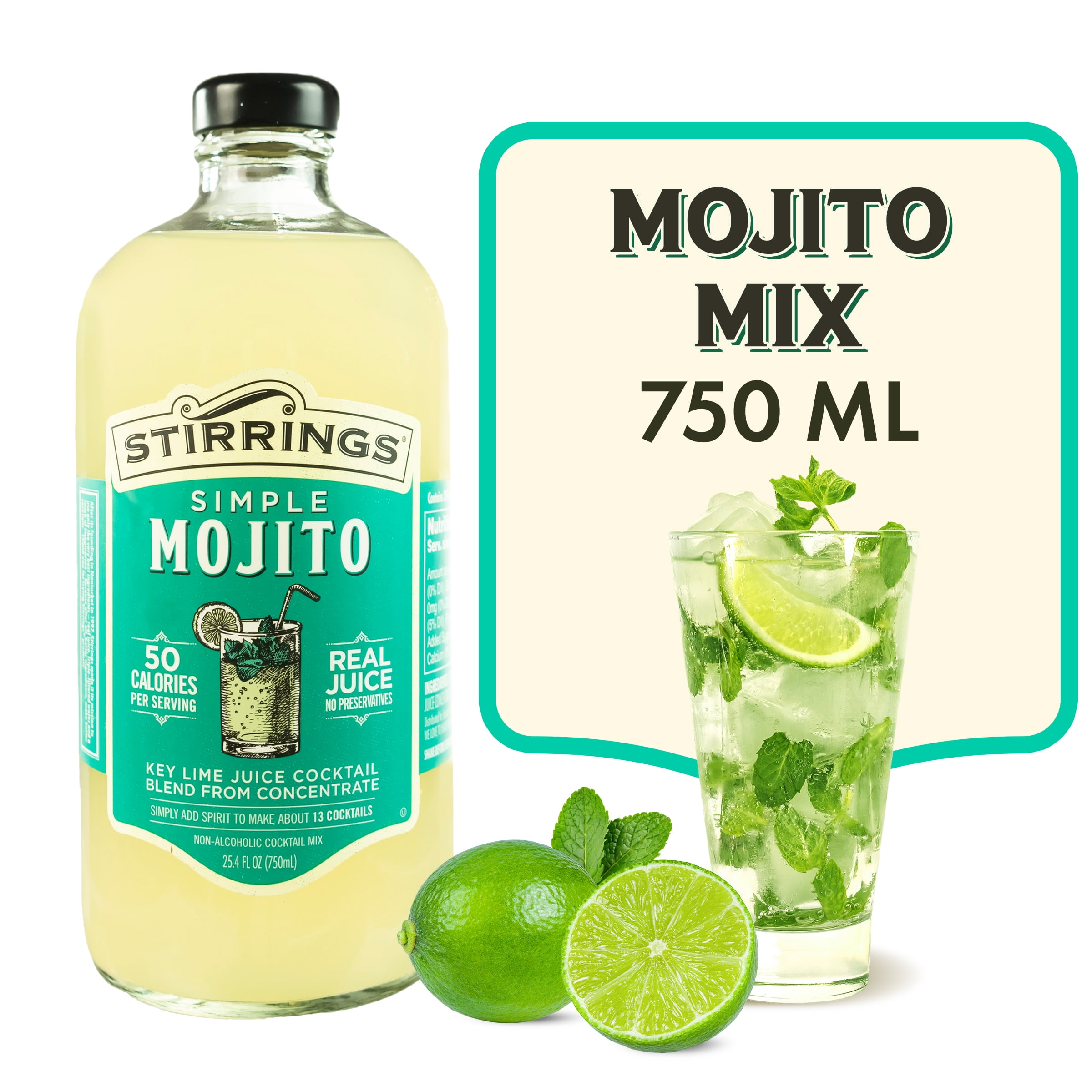 Stirrings Mojito Cocktail Mixer, 750ml - Walmart.com