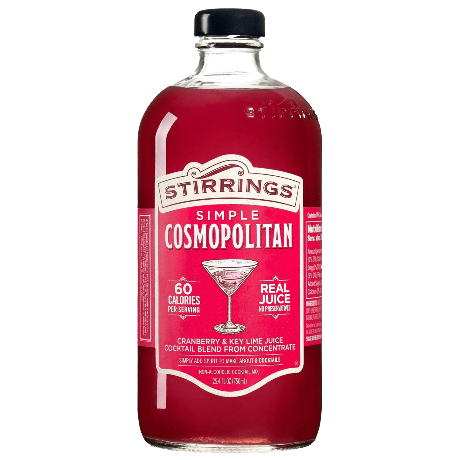 Stirrings Simple Cosmopolitan Cocktail Mix 750ml Bottles - Real Juice ...