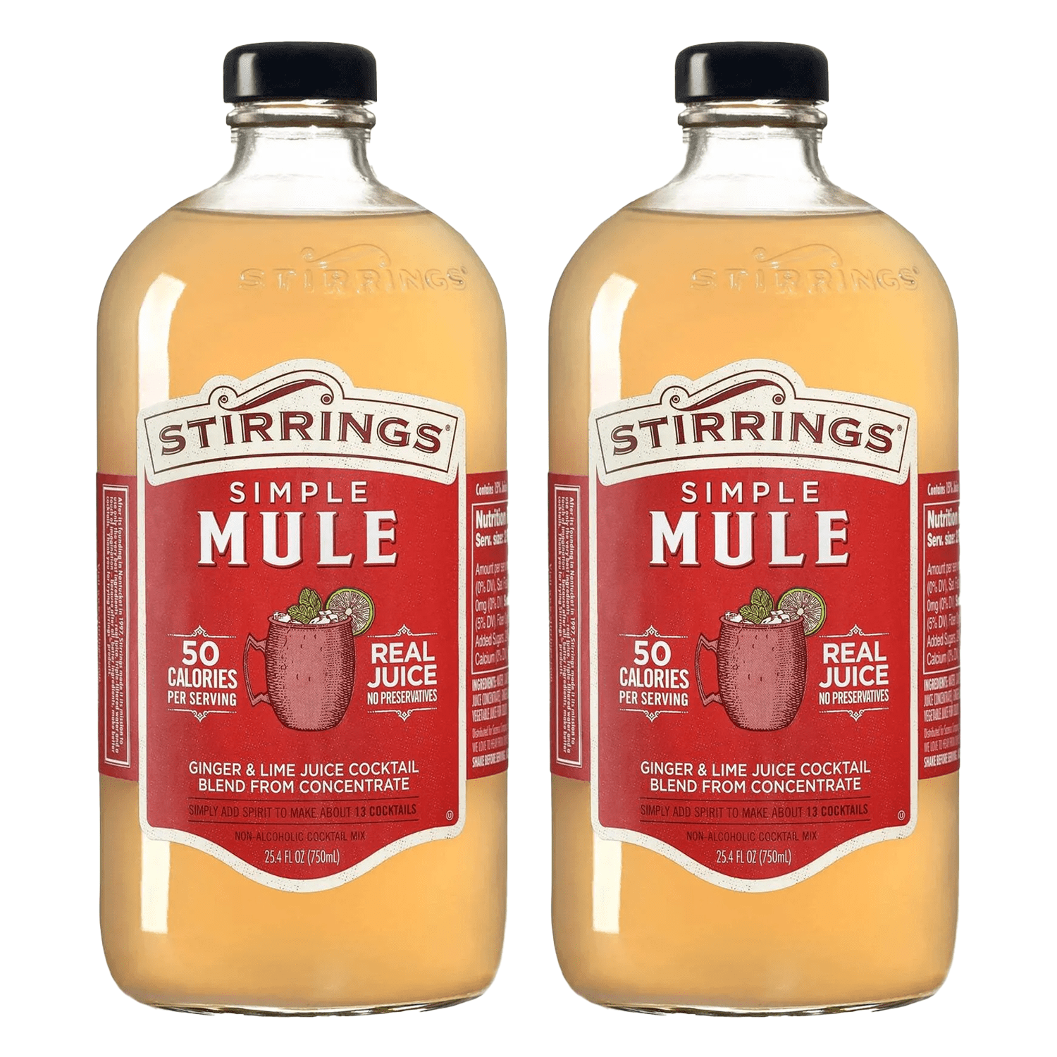 Stirrings Simple Mule Cocktail Mix 750ml Bottles - Real Juice No ...