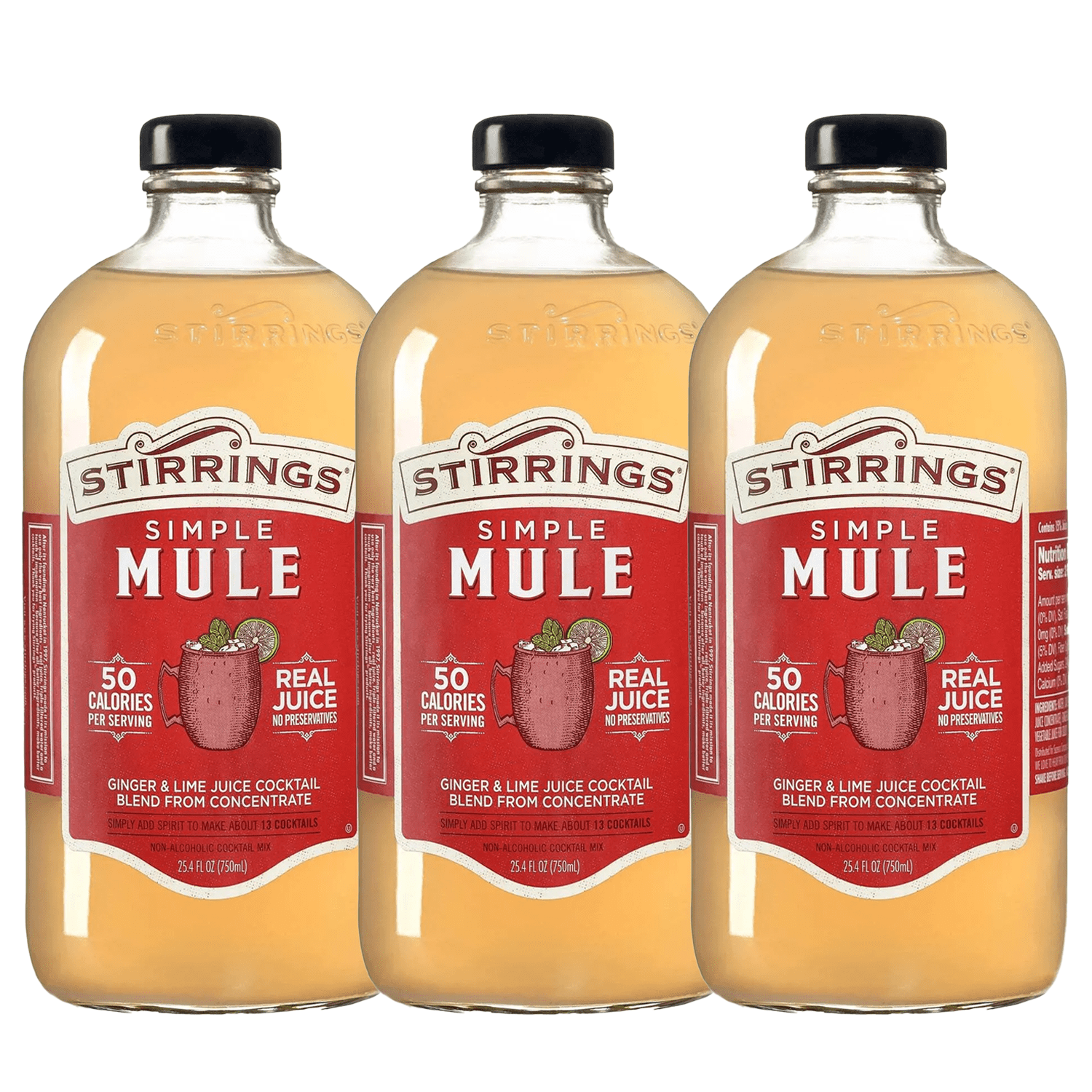 Stirrings Simple Mule Cocktail Mix 750ml Bottles - Real Juice No ...