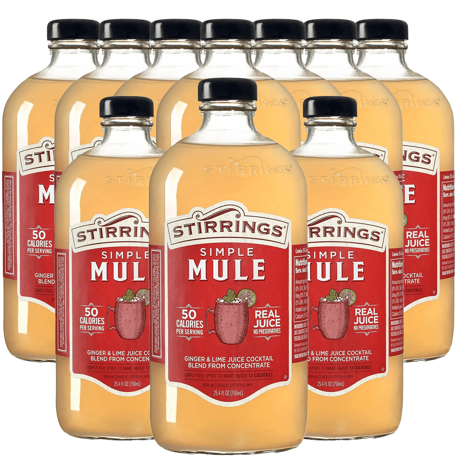 Stirrings Simple Mule Cocktail Mix 750ml Bottles - Real Juice No ...