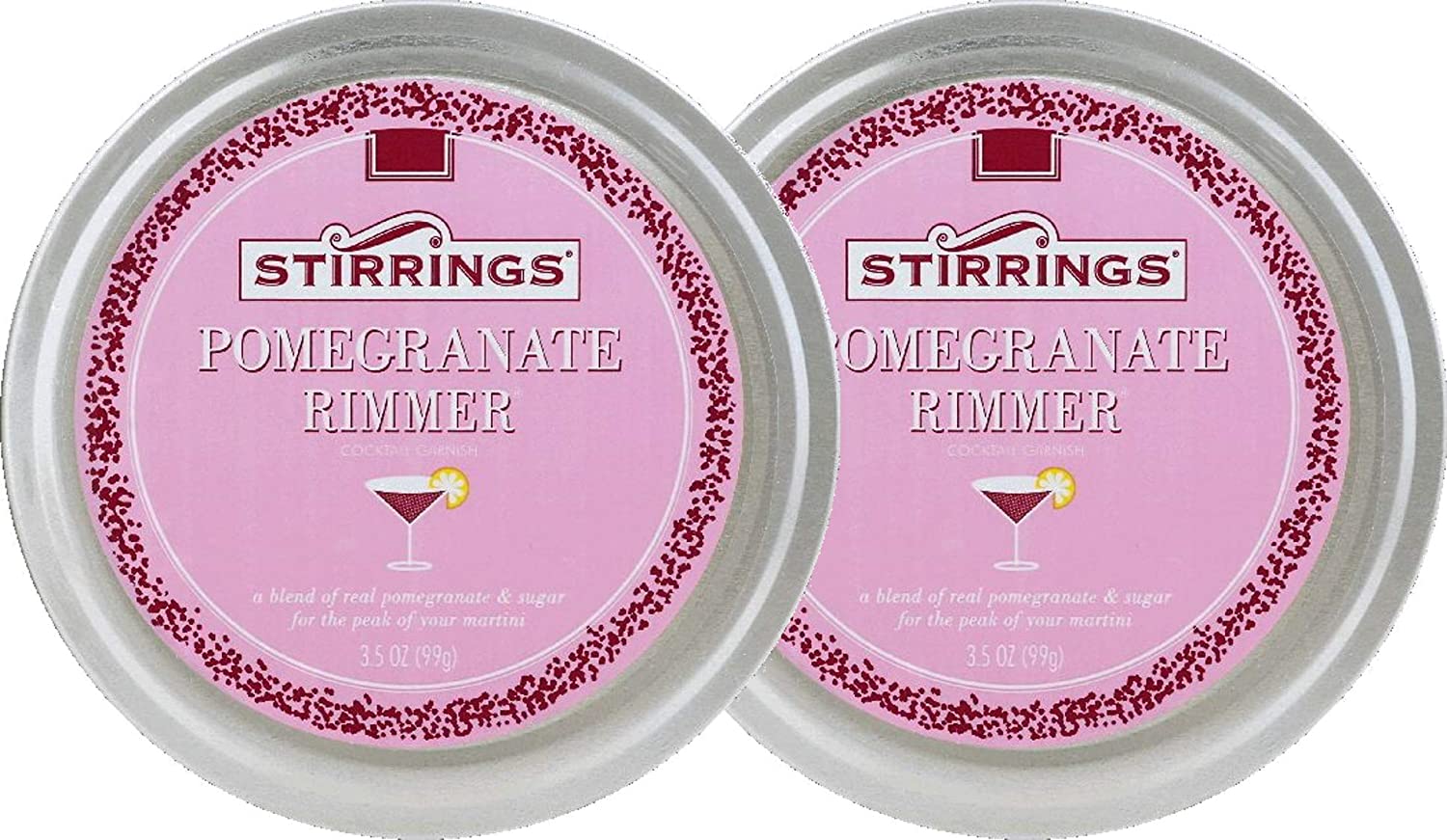 Stirrings Simple Pomegranate Cocktail Rimmer, 2-Pack 3.5 oz. (99g) Cans ...