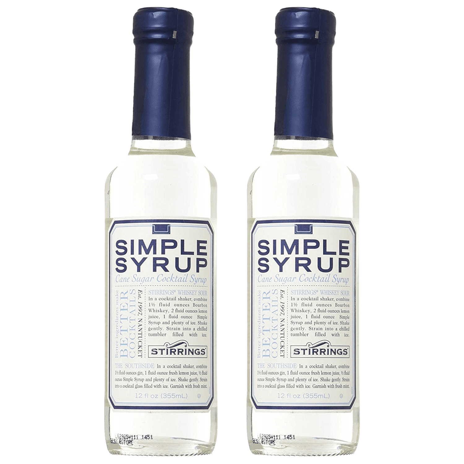 Stirrings Simple Syrup 355ml Bottles - Real Ingredients No ...