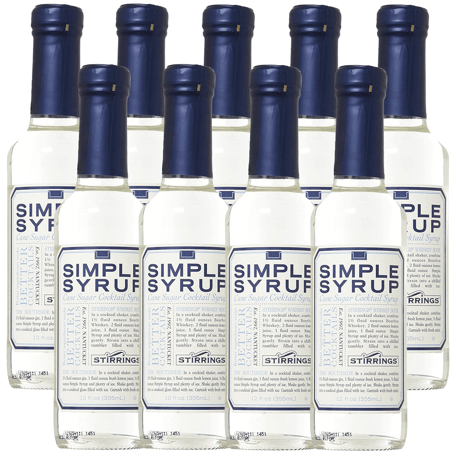 Stirrings Simple Syrup 355ml Bottles - Real Ingredients No ...