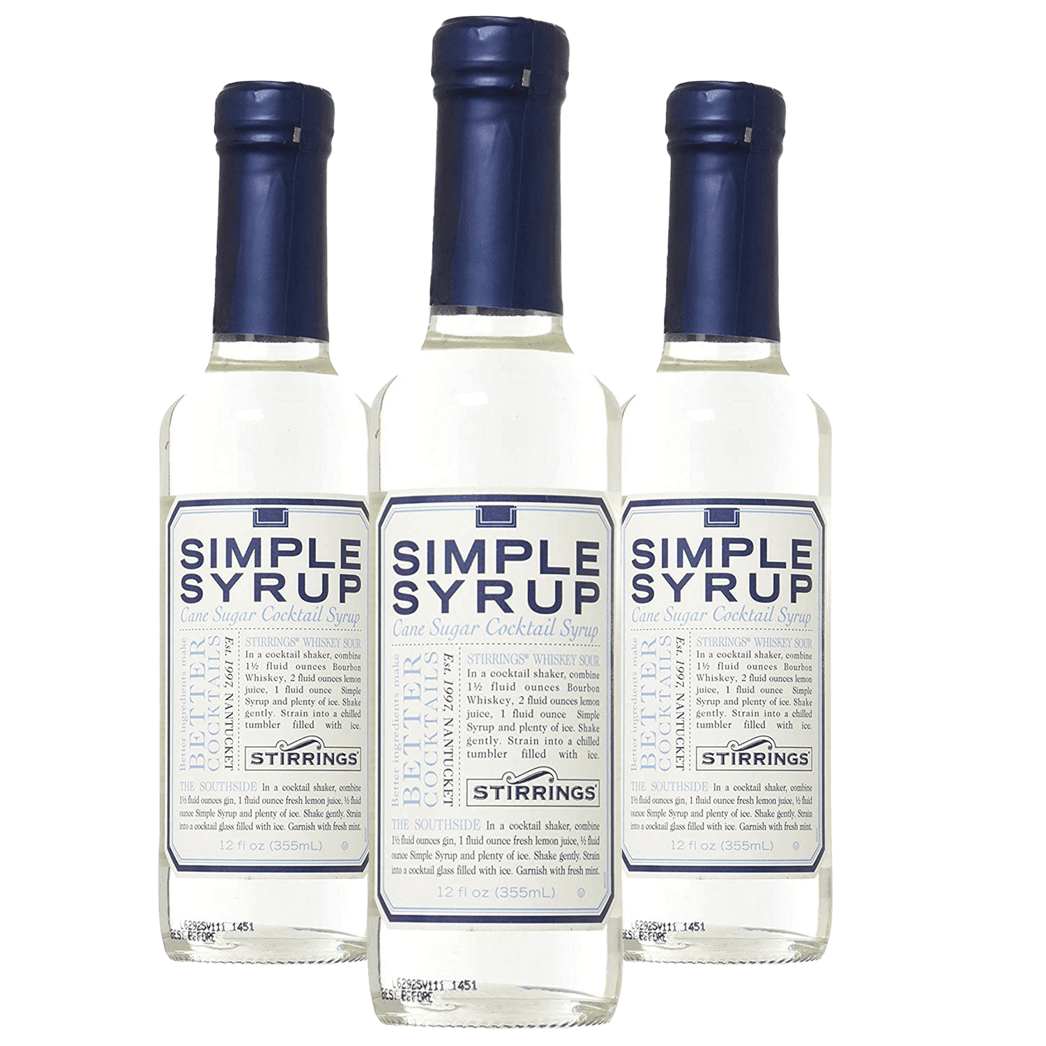 Stirrings Simple Syrup 355ml Bottles - Real Ingredients No ...