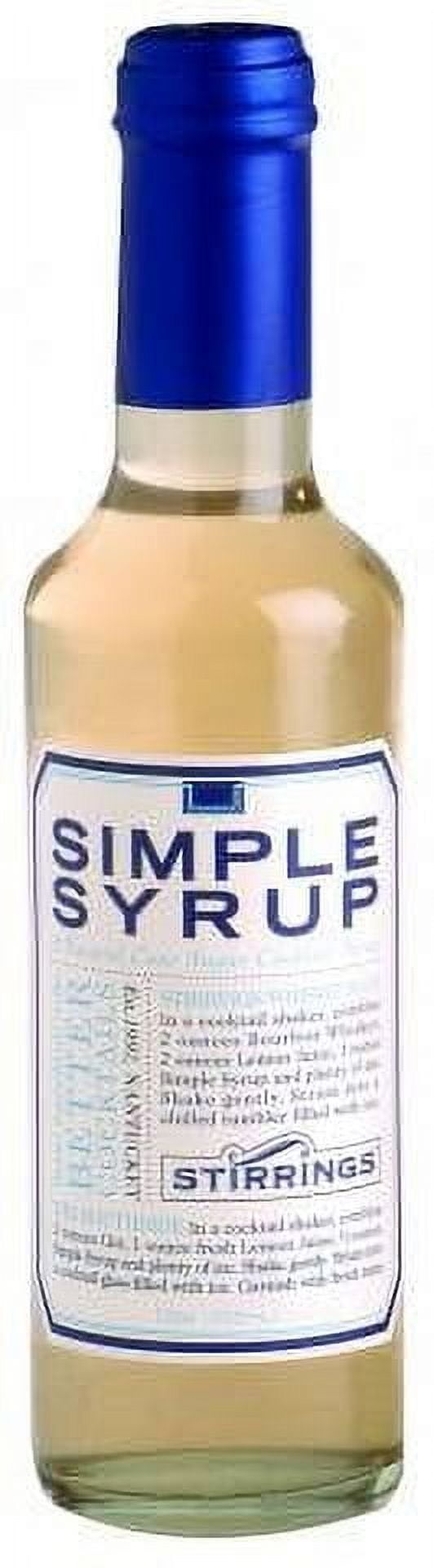 Stirrings Simple Syrup for Drinks & Cocktails, 12 fl oz Bottle ...