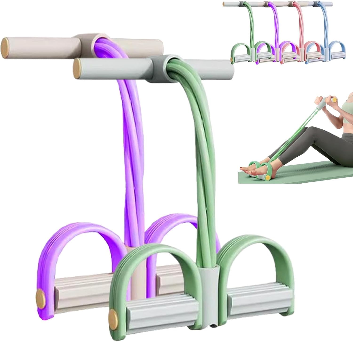 Stirrup Puller, 4-Tube Pedal Ankle Puller, Stirrup Puller for Exercise ...