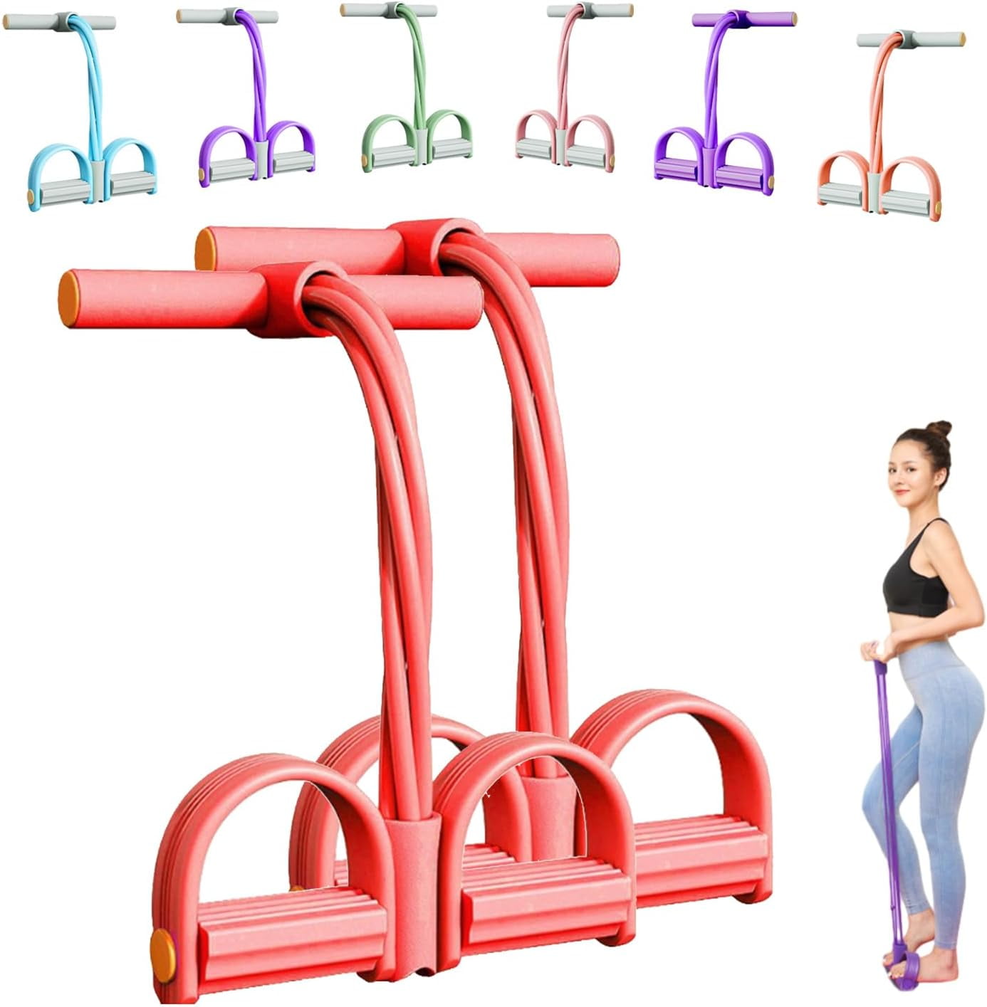 Stirrup Puller for Exercise, 2025 Upgraded Stretching Belt, Latex Pull ...
