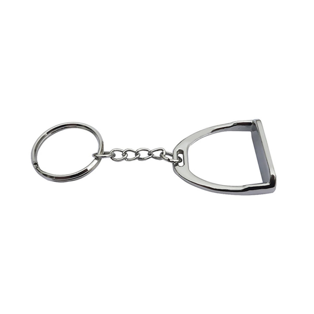 Stirrups Shaped Keychain with Snaffle Bit Detail Animal Themed Key ...