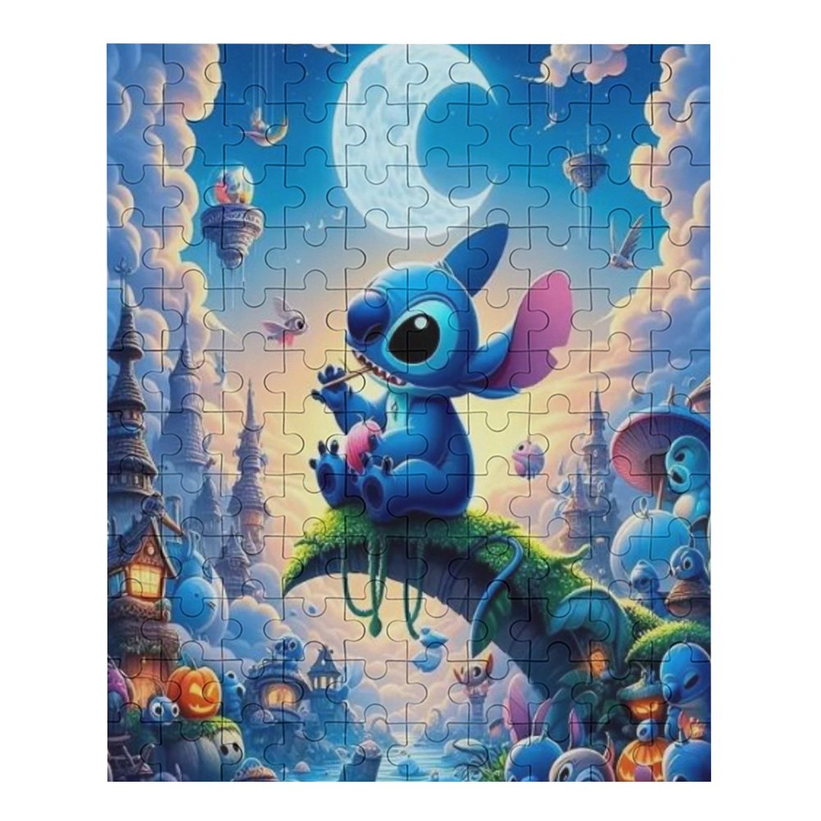 Stitch 120 PCS Jigsaw Puzzle for Kids Teens - Unique Puzzle Pieces for ...