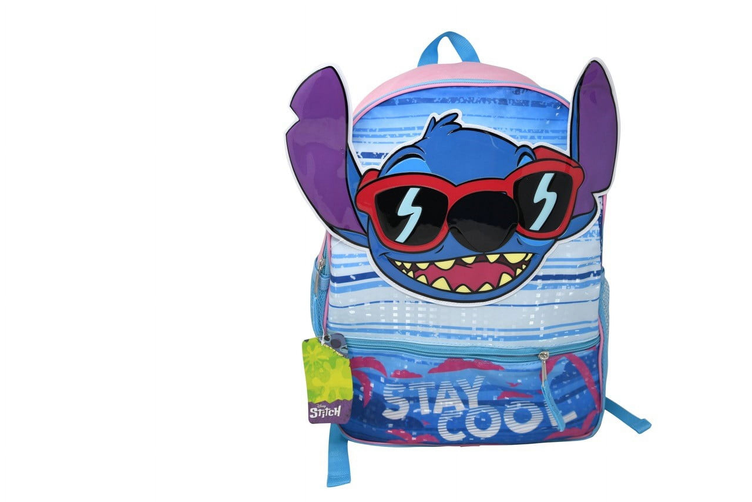 Stitch 16" Backpack with Shaped Ears or Plush Front - Walmart.com