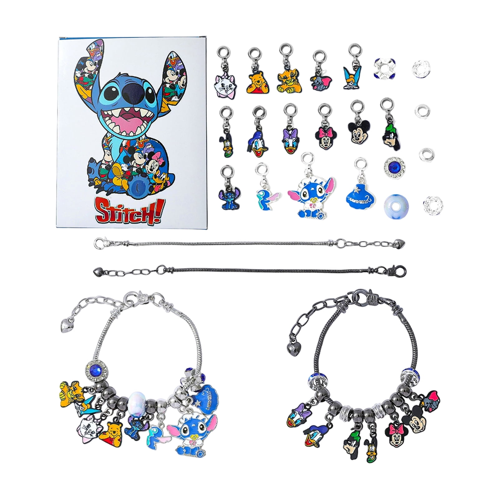 Stitch 2025 Advent Calendar,24pcs Stitch Advent Calendar Bracelets for stitch Fans 24 Days ...