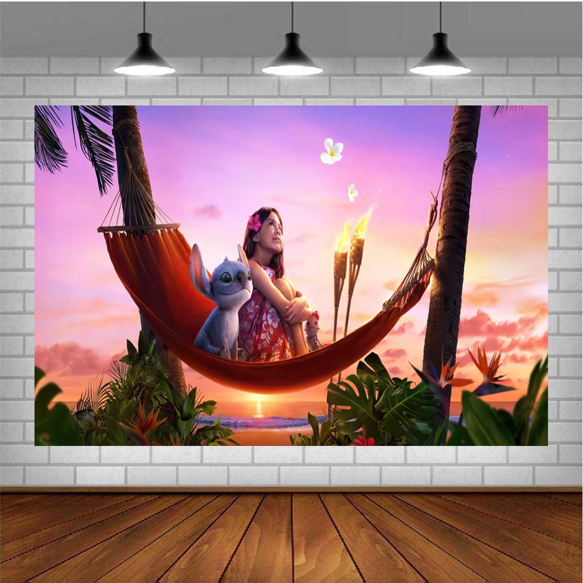Stitch 2025 movie Banner Poster Wall Decor Birthday Backdrop Background ...