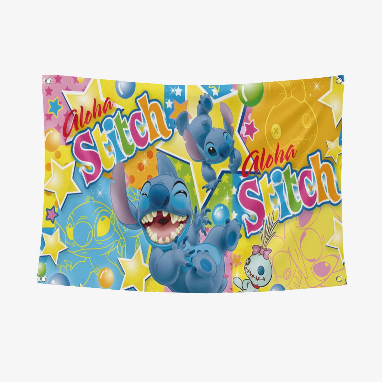 Stitch 3.28*4.92FT/100*150CM Banner Background Backdrop - Walmart.com