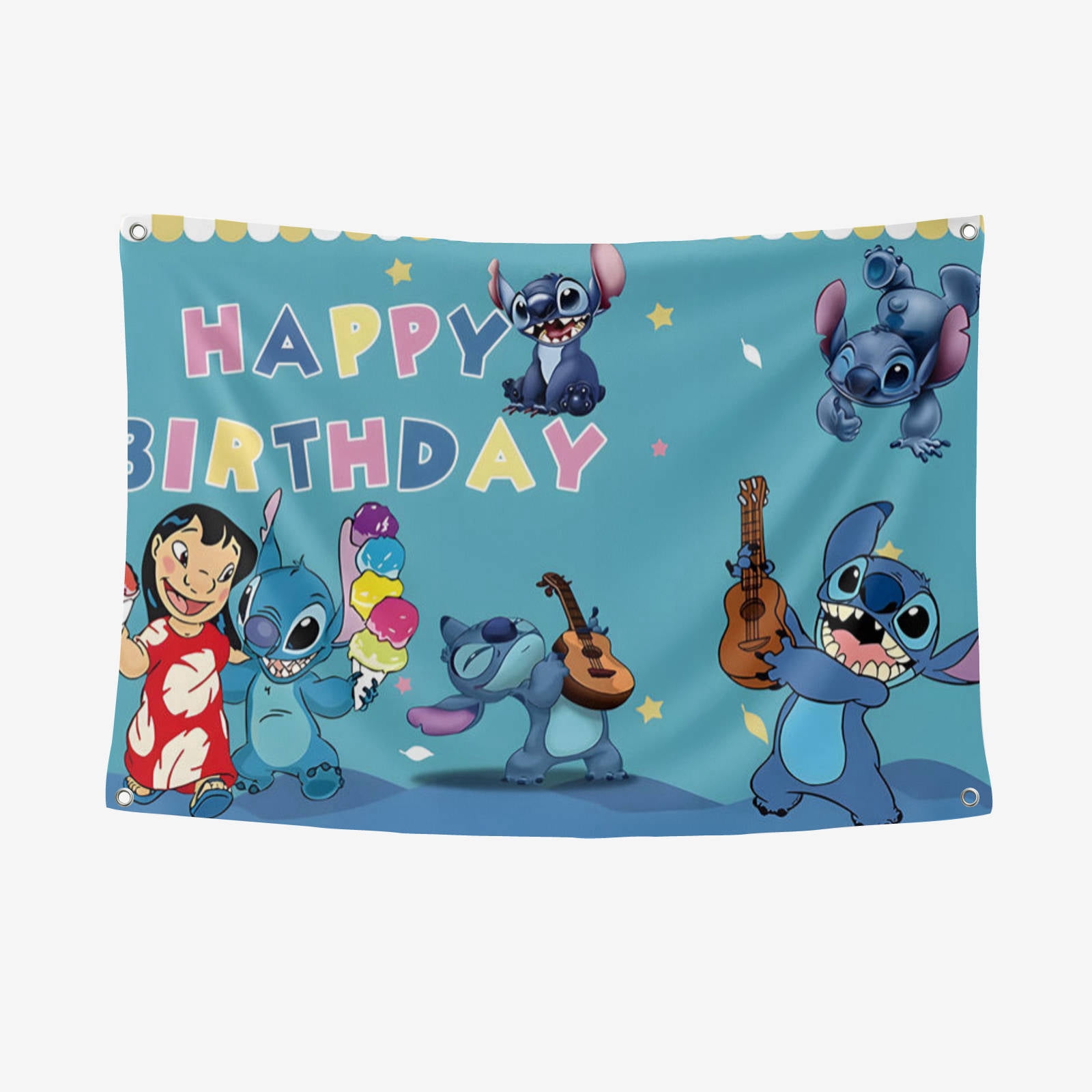 Stitch 31.5*47.2IN/80*120CM Banner Background Backdrop - Walmart.com