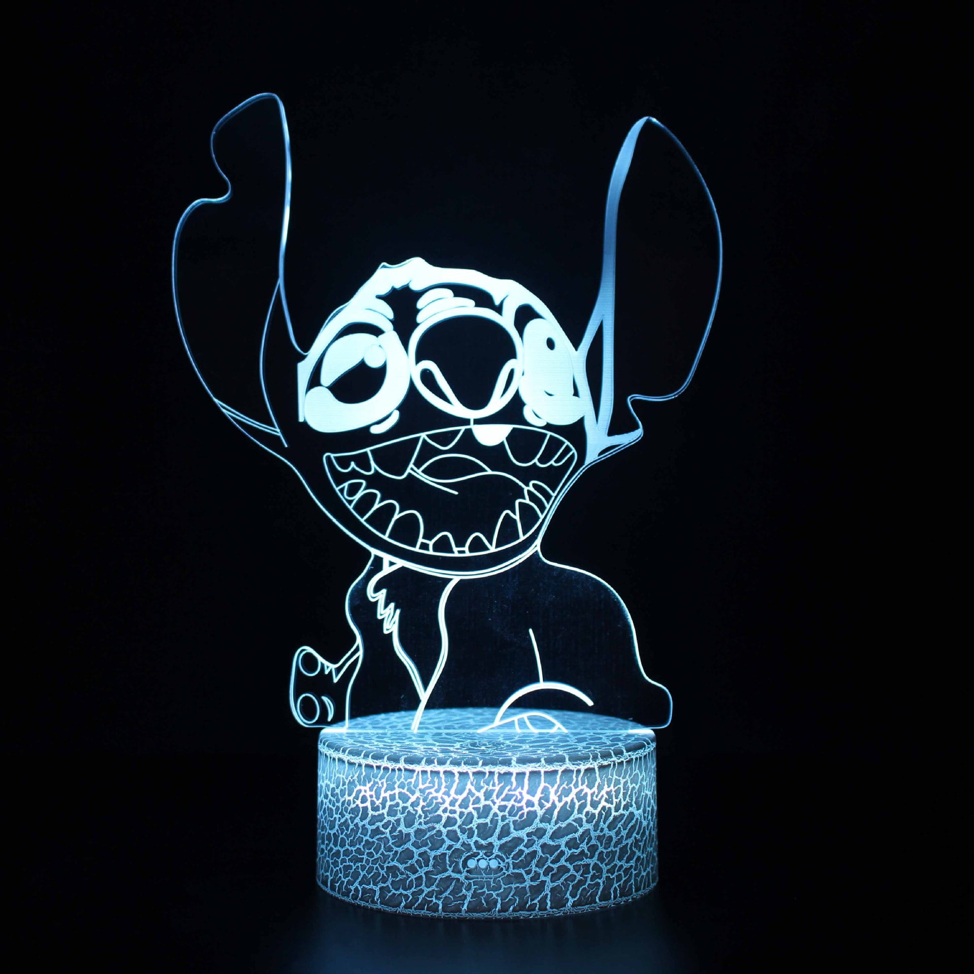 Stitch 3D Illusion Night Light: Gifts Light with Remote Control and ...