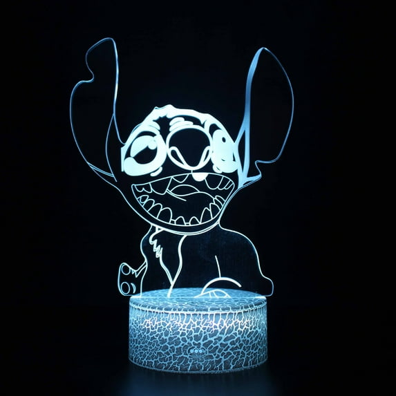 Stitch 3D Illusion Night Light: Gifts Light with Remote Control and ...