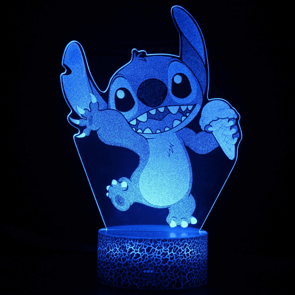 Stitch 3D Night Lamp, Stitch Toys Patterns and 16 Variable Colours with ...