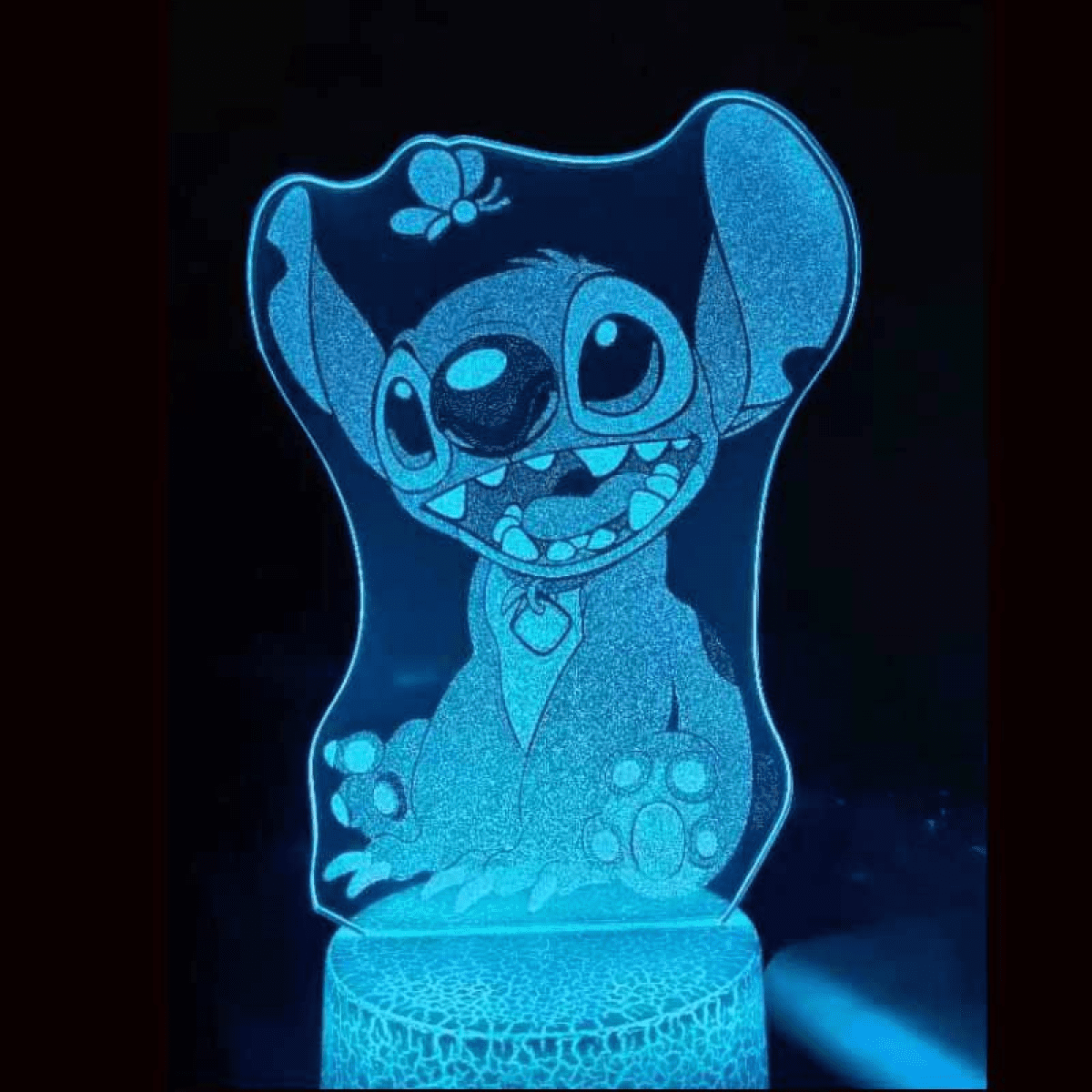 Stitch 3D Night Lamp, Stitch Toys Patterns and 16 Variable Colours with ...
